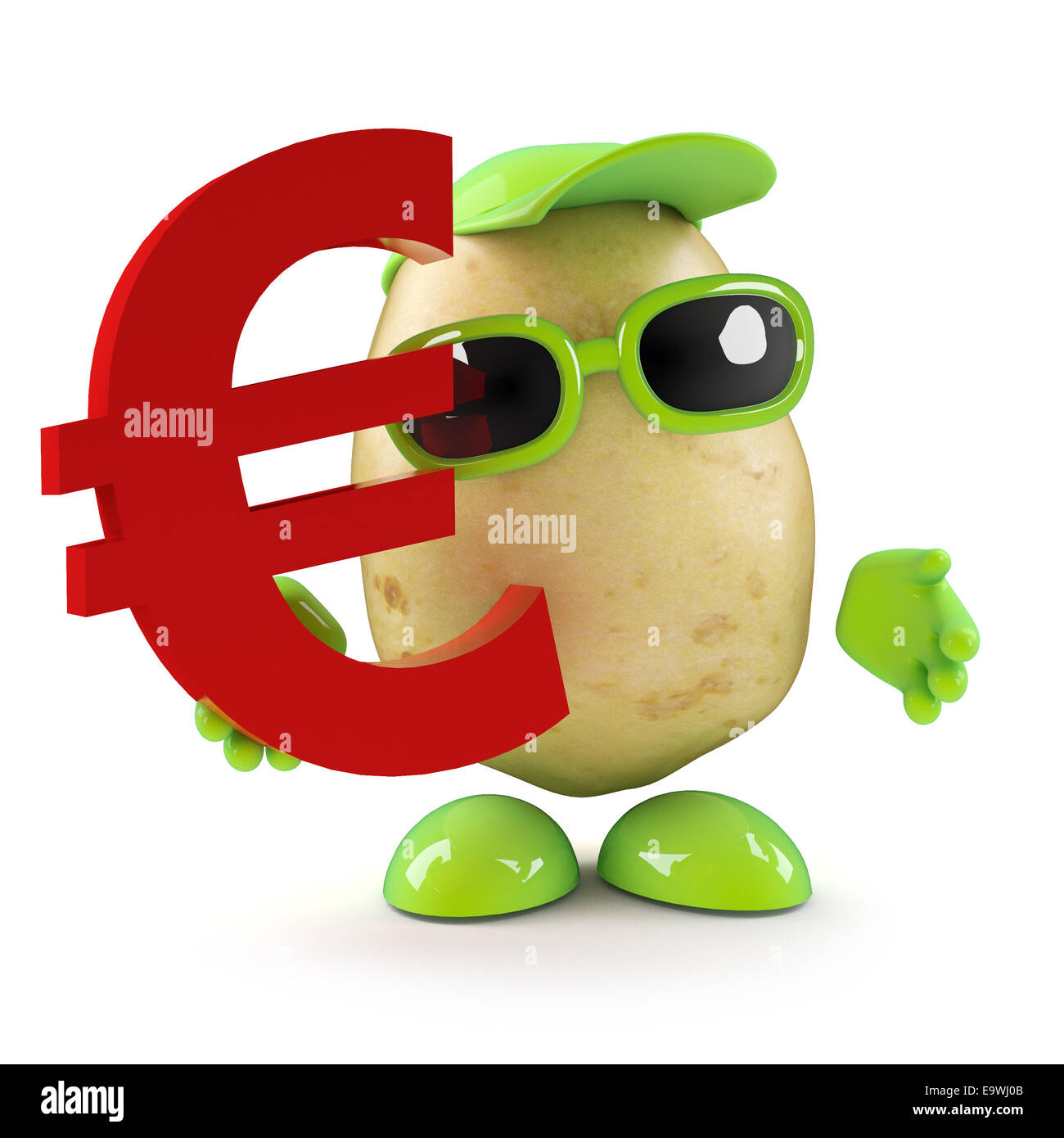 Funny cartoon character euro 3d Cut Out Stock Images & Pictures - Alamy