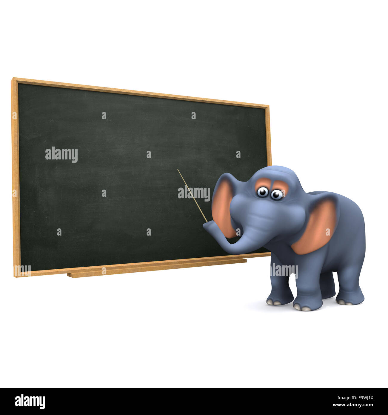 3d Elephant goes back to school Stock Photo - Alamy