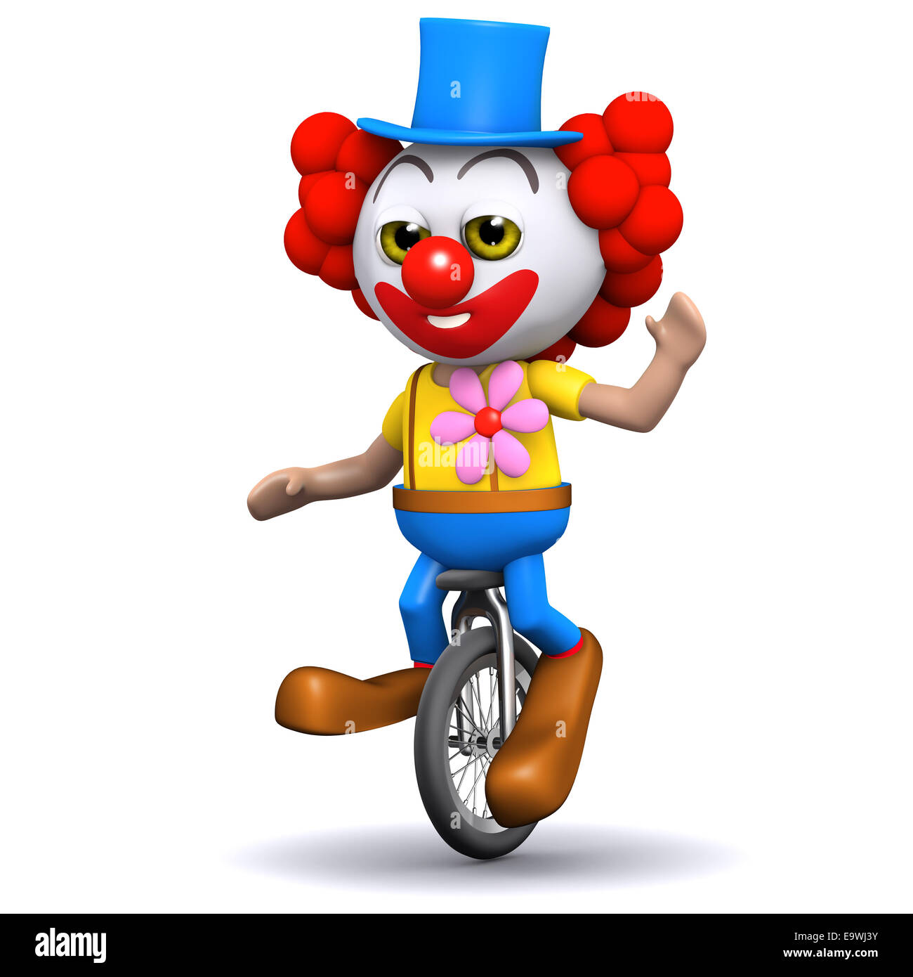 Cartoon illustration clown waving hi-res stock photography and images ...