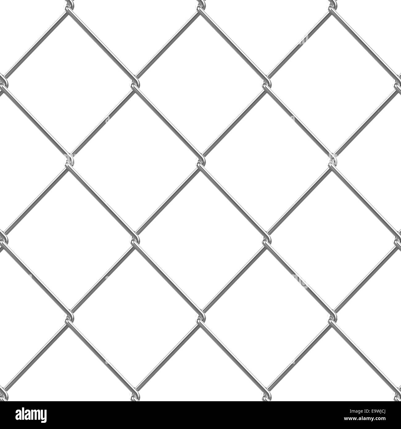 3d render of a section of chain link fence Stock Photo - Alamy