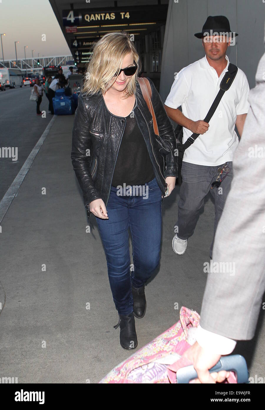 Amy Poehler at Los Angeles International Airport (LAX) Featuring: Amy ...