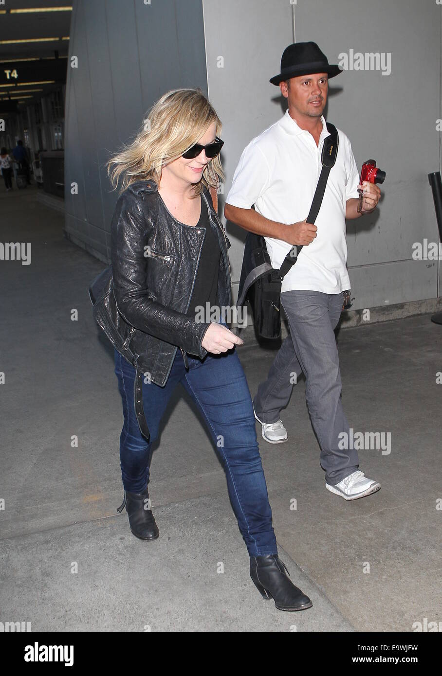 Amy Poehler at Los Angeles International Airport (LAX) Featuring: Amy ...