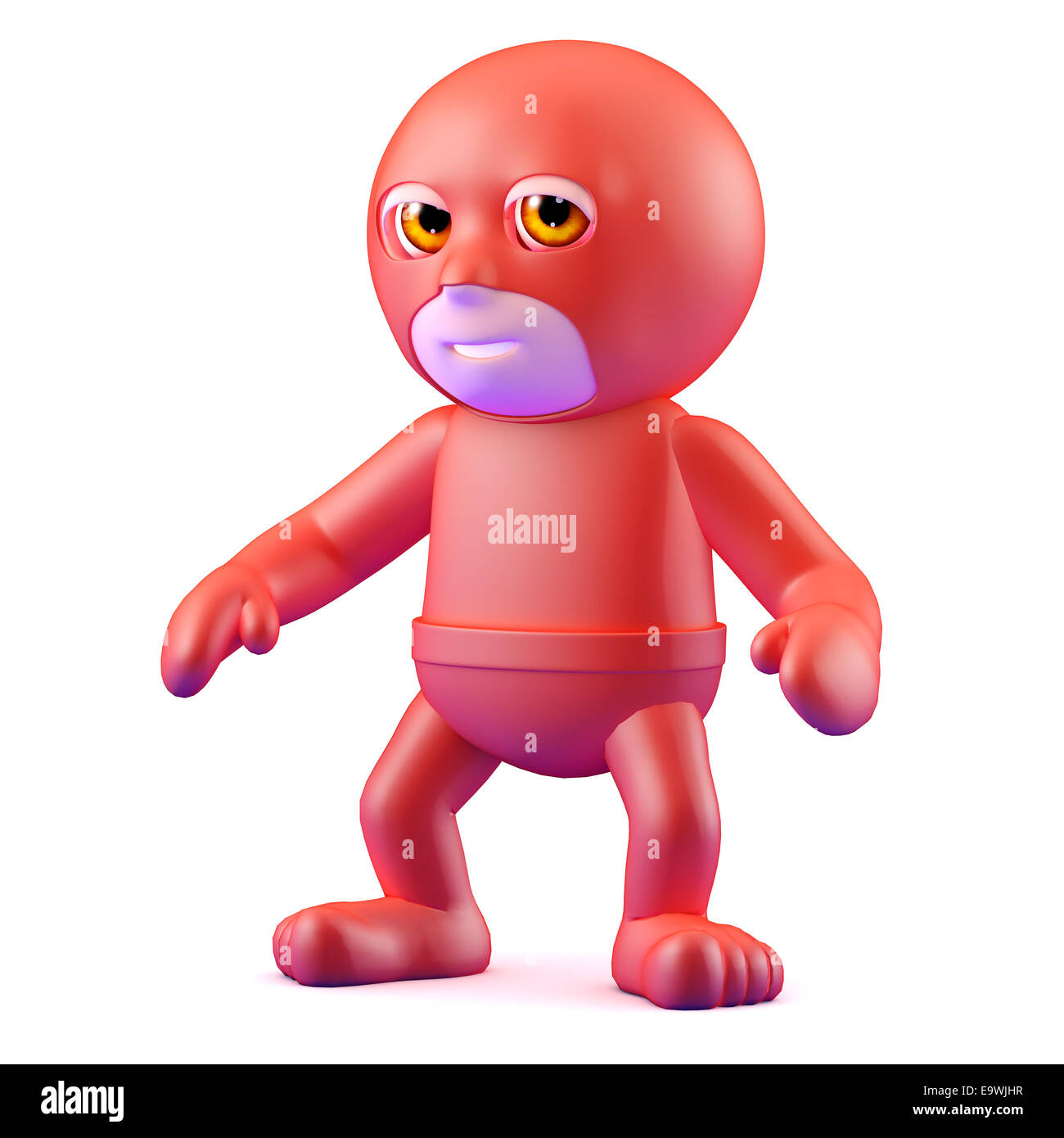 3d render of a superhero in fighting stance Stock Photo - Alamy