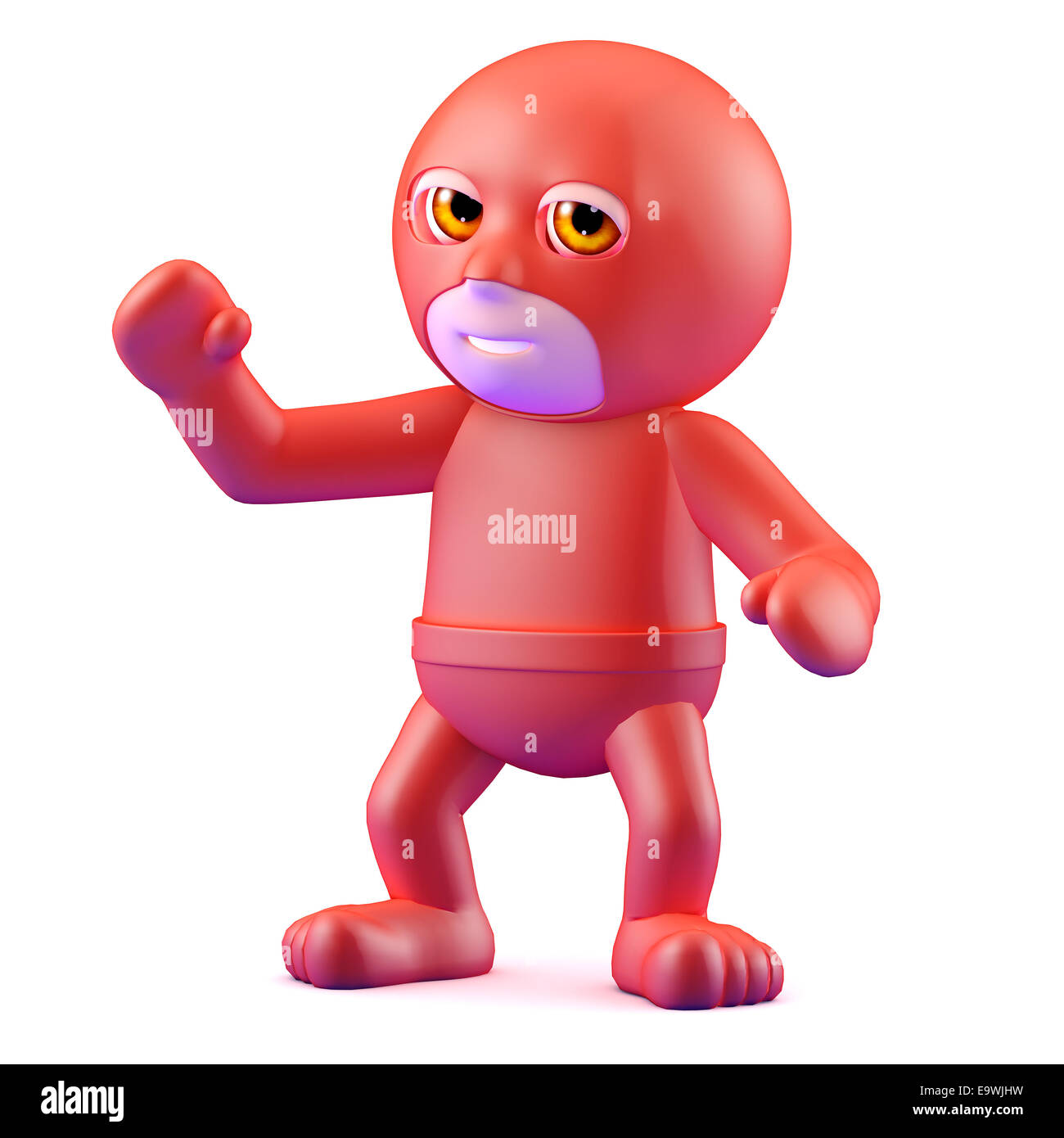 3d render of a superhero performing kung fu Stock Photo - Alamy