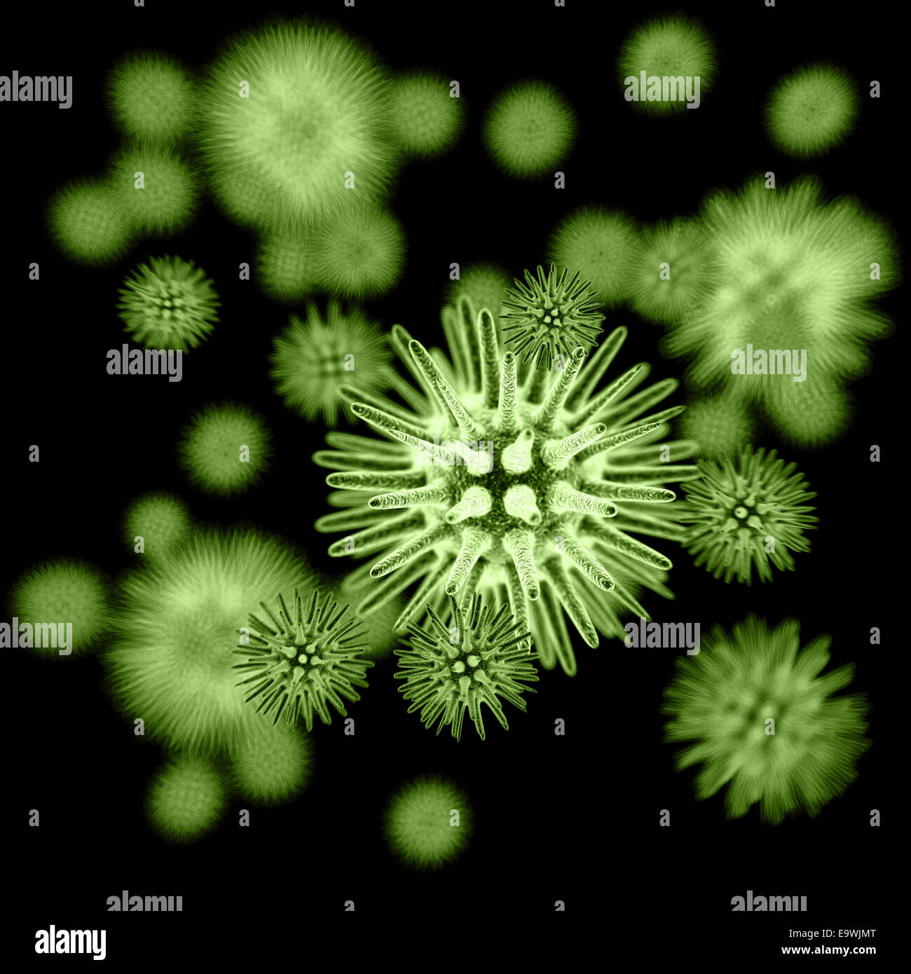 3d render of germ bacteria Stock Photo - Alamy