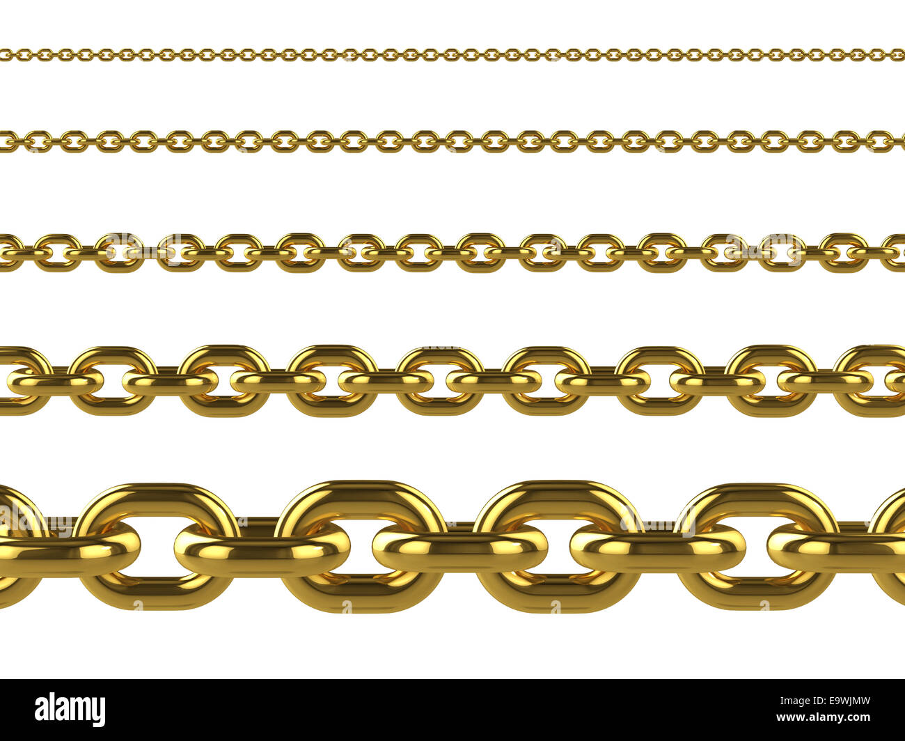 Gold Chains Cut Out Stock Images & Pictures - Alamy