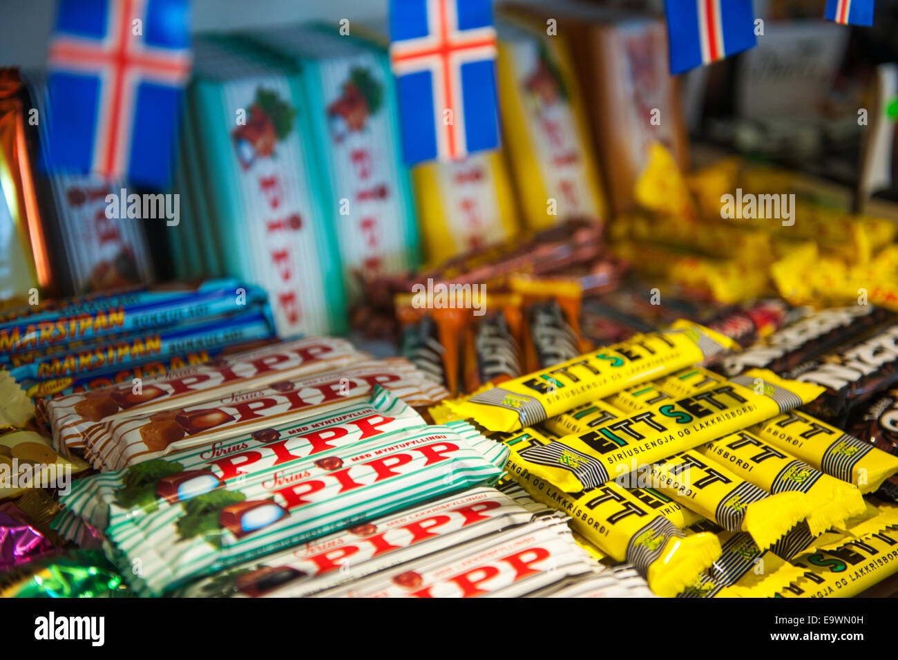 A selection of Icelandic candy at a shop in Reykjavik Stock Photo - Alamy