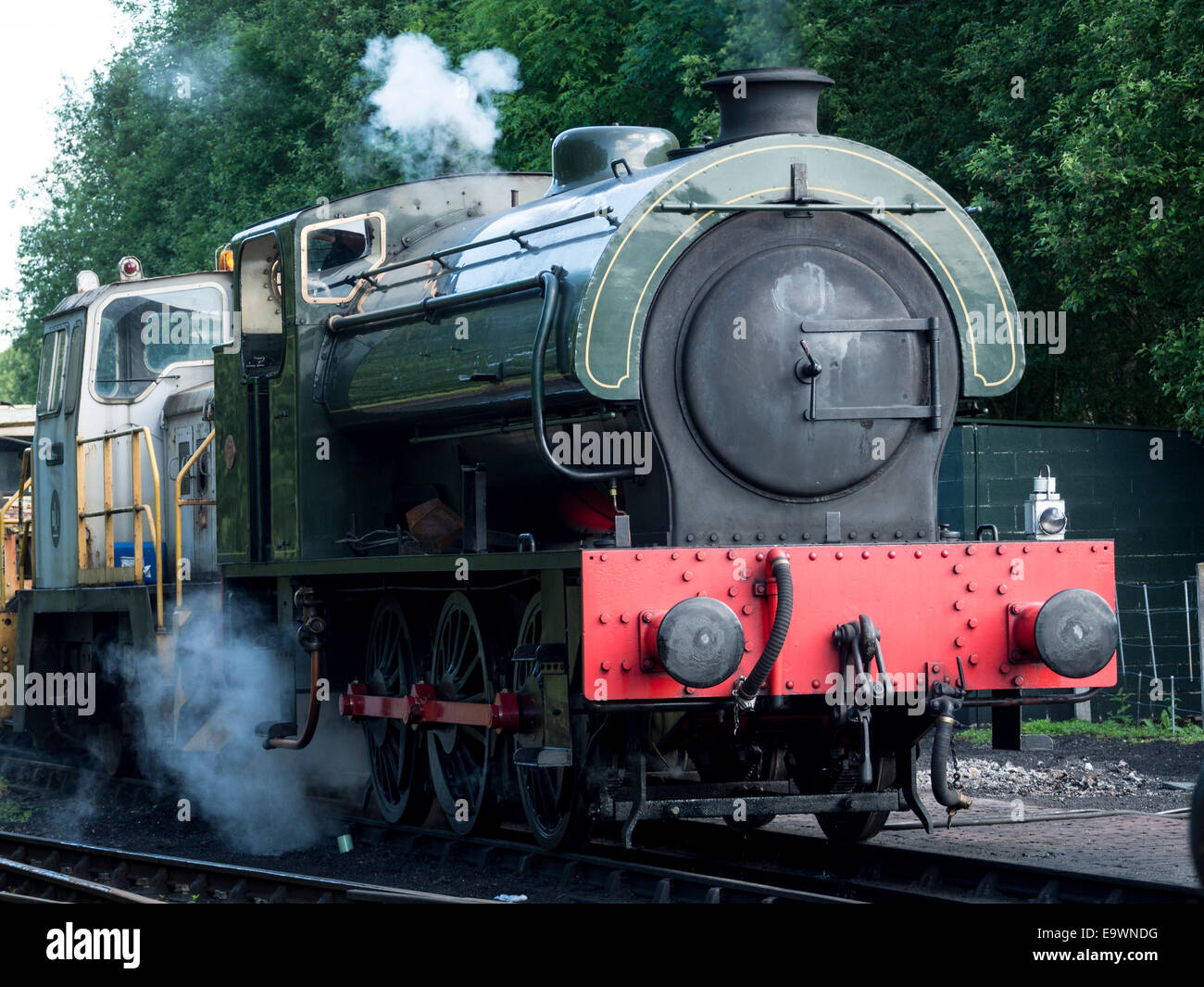 vintage steam locomotive at Peak rail,Rowsley station,Matlock ...
