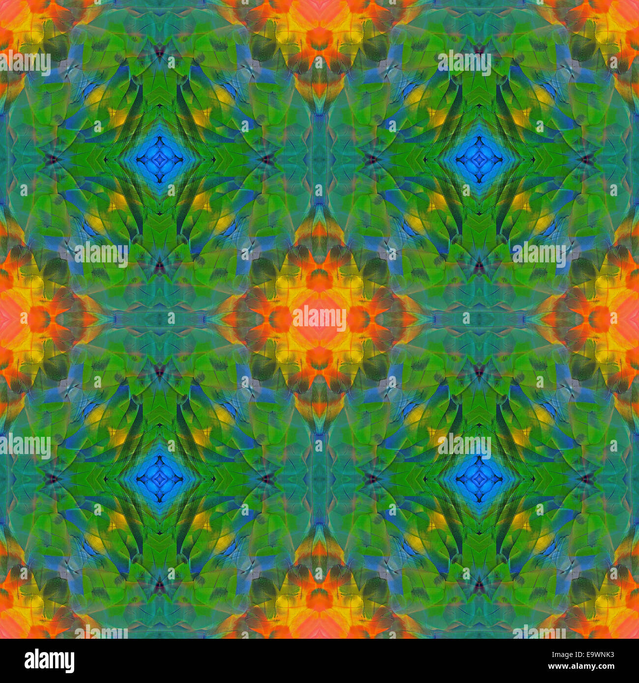 Seamless pattern made from Scarlet Macaw feathers background Stock ...