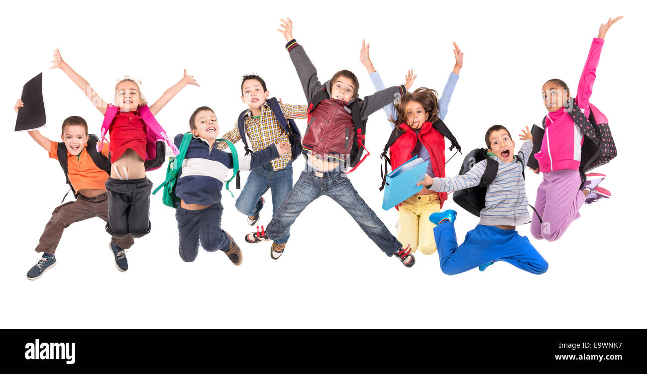 Children Jumping School
