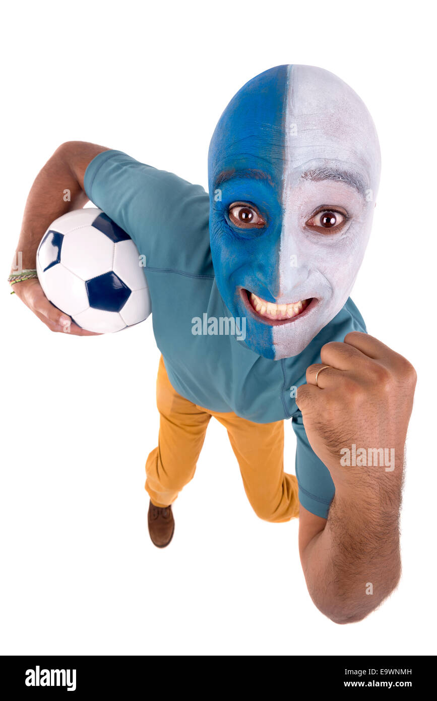 Football face paint Cut Out Stock Images & Pictures - Alamy