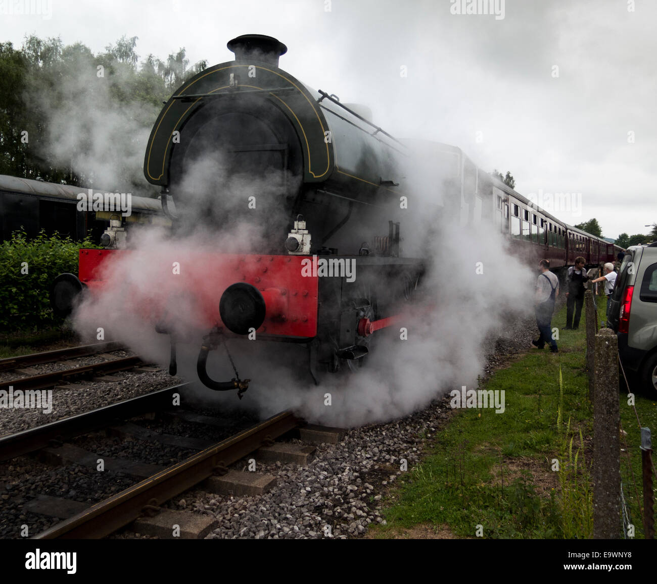 vintage steam locomotive at Peak rail,Rowsley station,Matlock ...