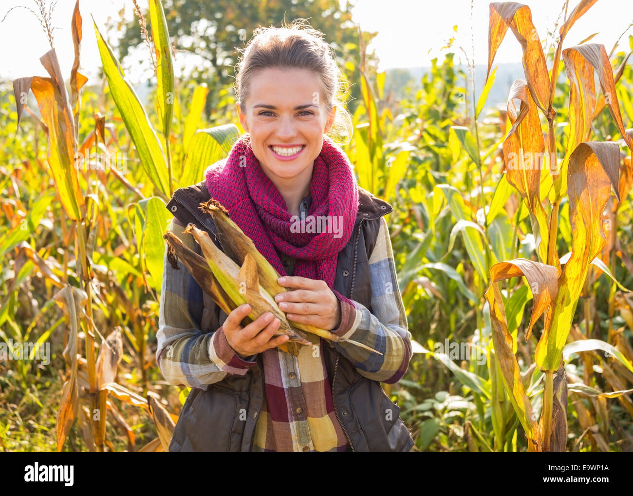 Woman cornfield hi-res stock photography and images - Alamy