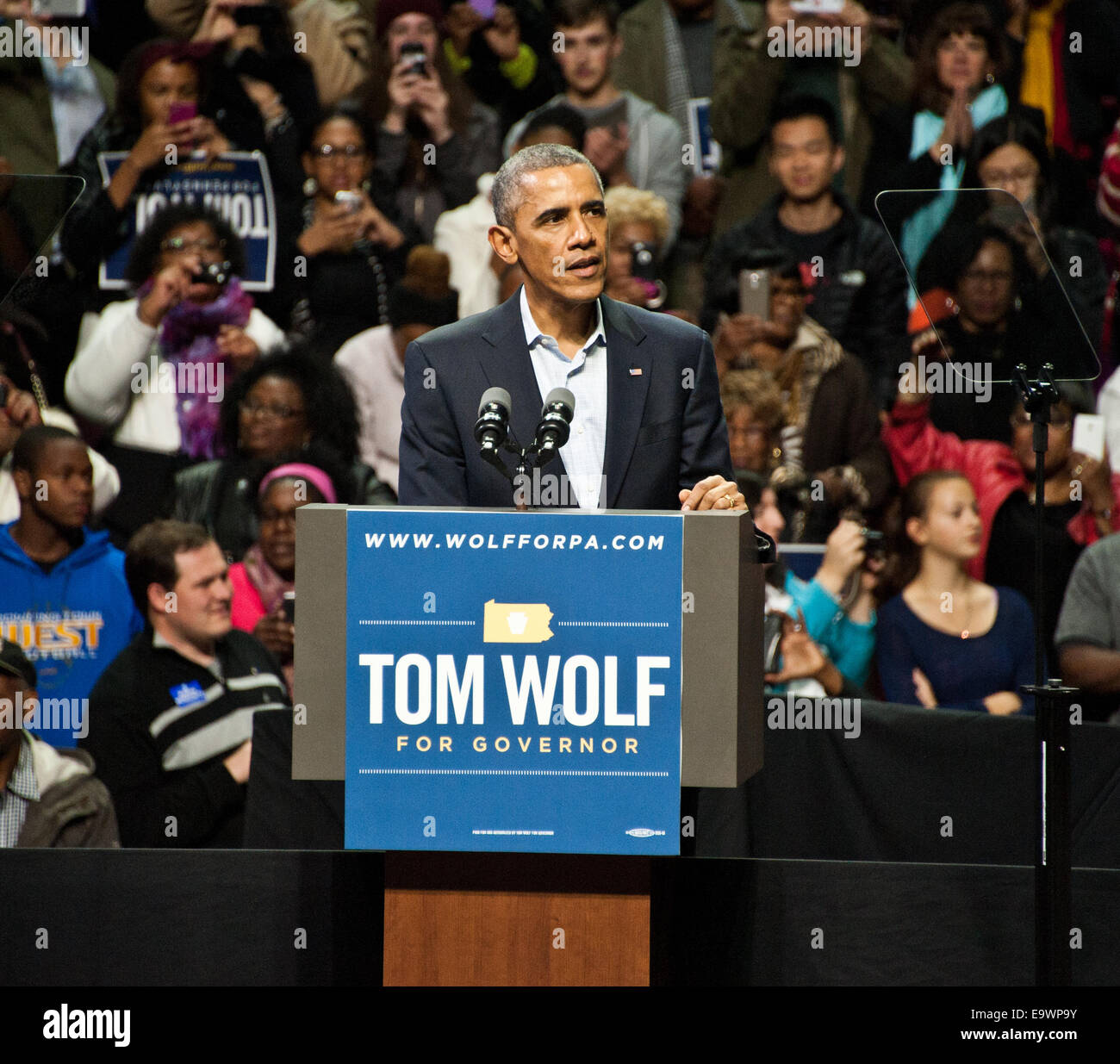 Philadelphia, Pennsylvania, USA. 2nd November, 2014. President Barack ...