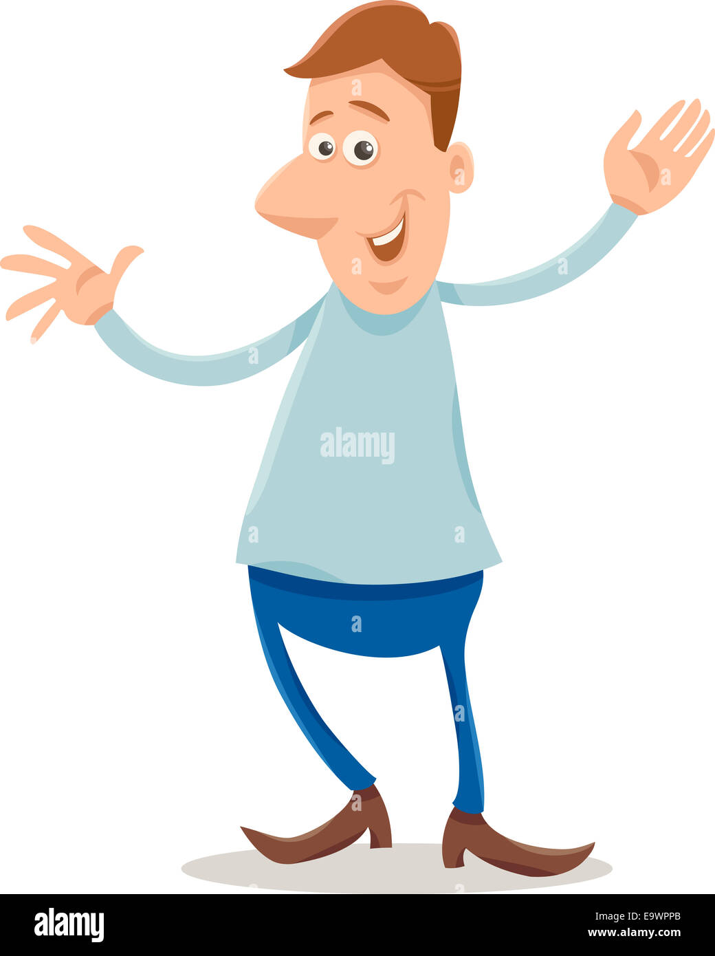 Funny caricature guy hi-res stock photography and images - Alamy