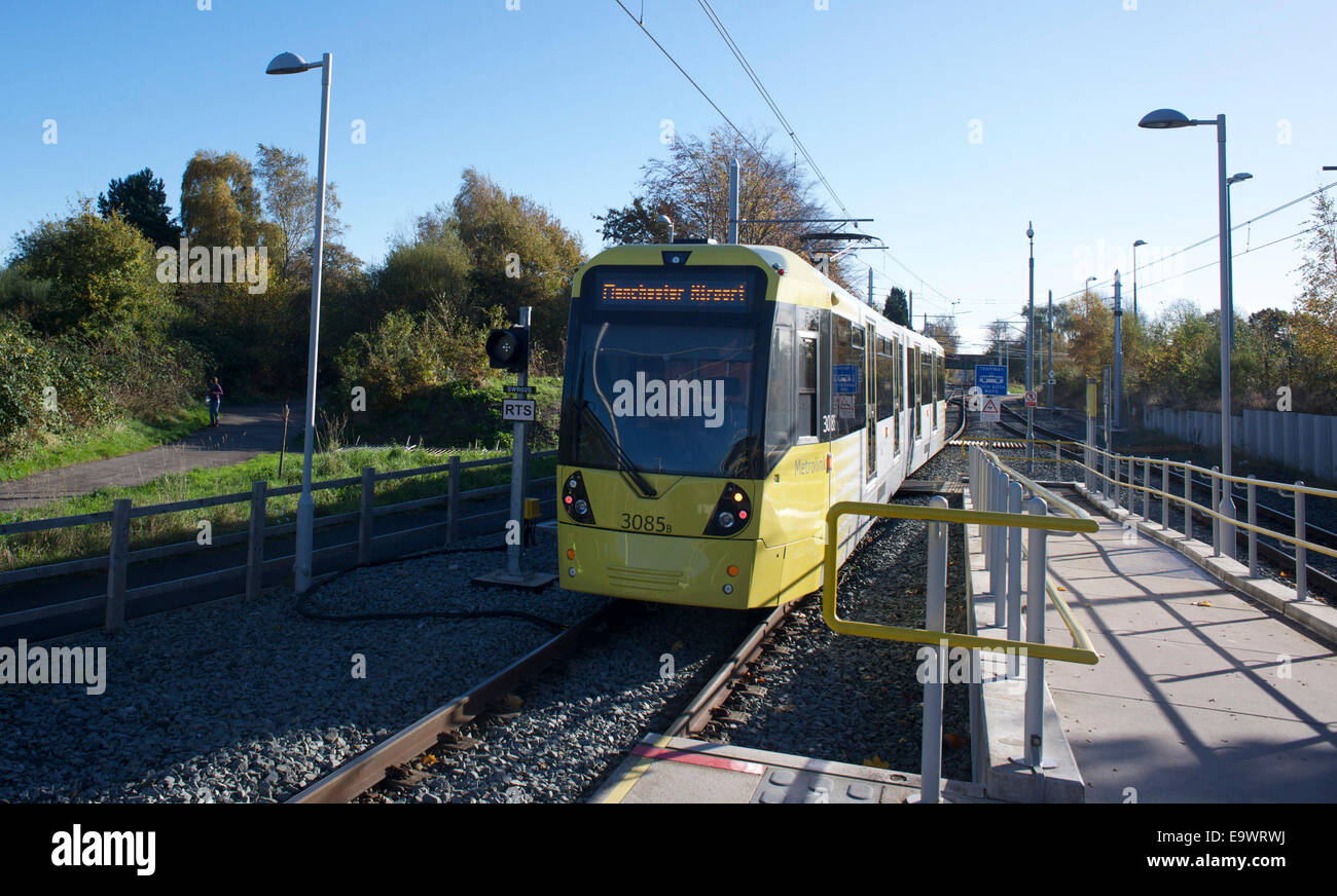 Line manchester metrolink tram route hi-res stock photography and ...