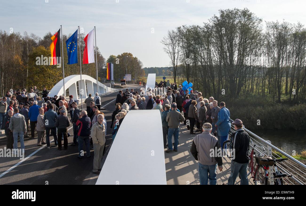 Th opening celebration for the new bridge between Germany and Poland ...