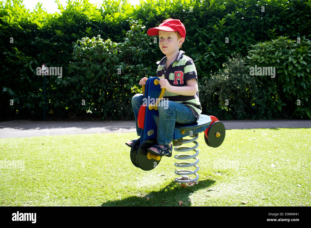 Boy on motorcycle hi-res stock photography and images - Alamy