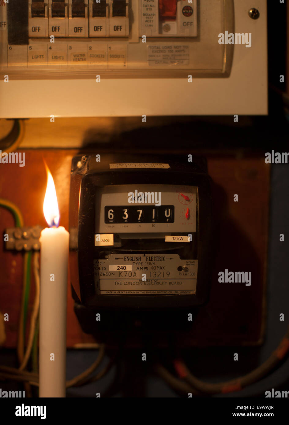 Electricity electric meter meter hi-res stock photography and images ...