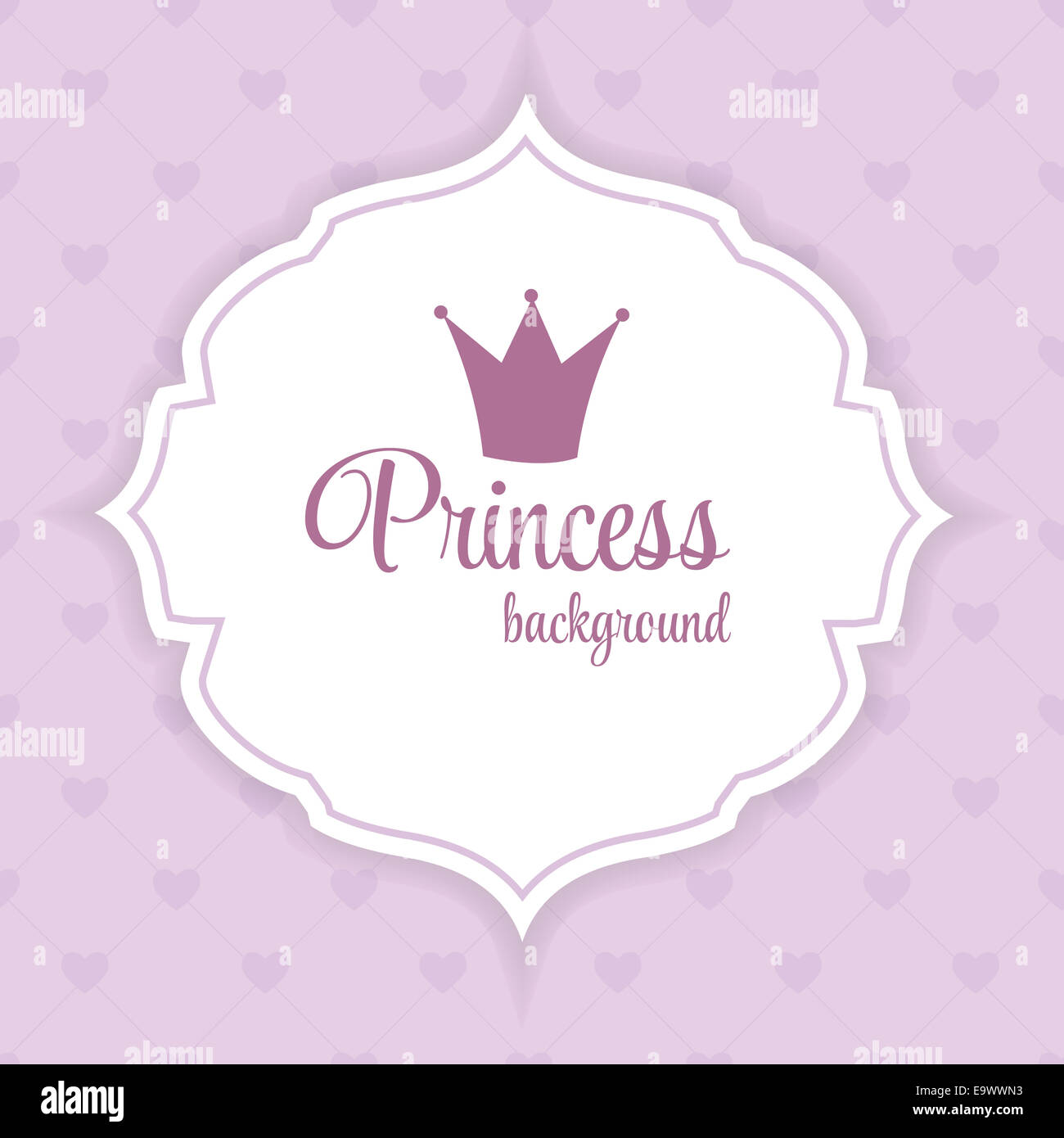 Princess Crown Background Vector Illustration Stock Photo - Alamy