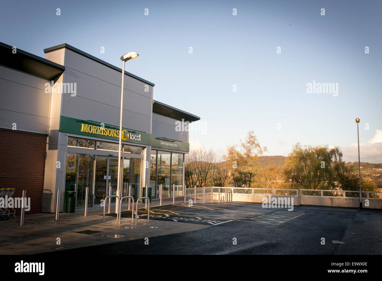 A Morrisons M Local supermarket shop Stock Photo - Alamy