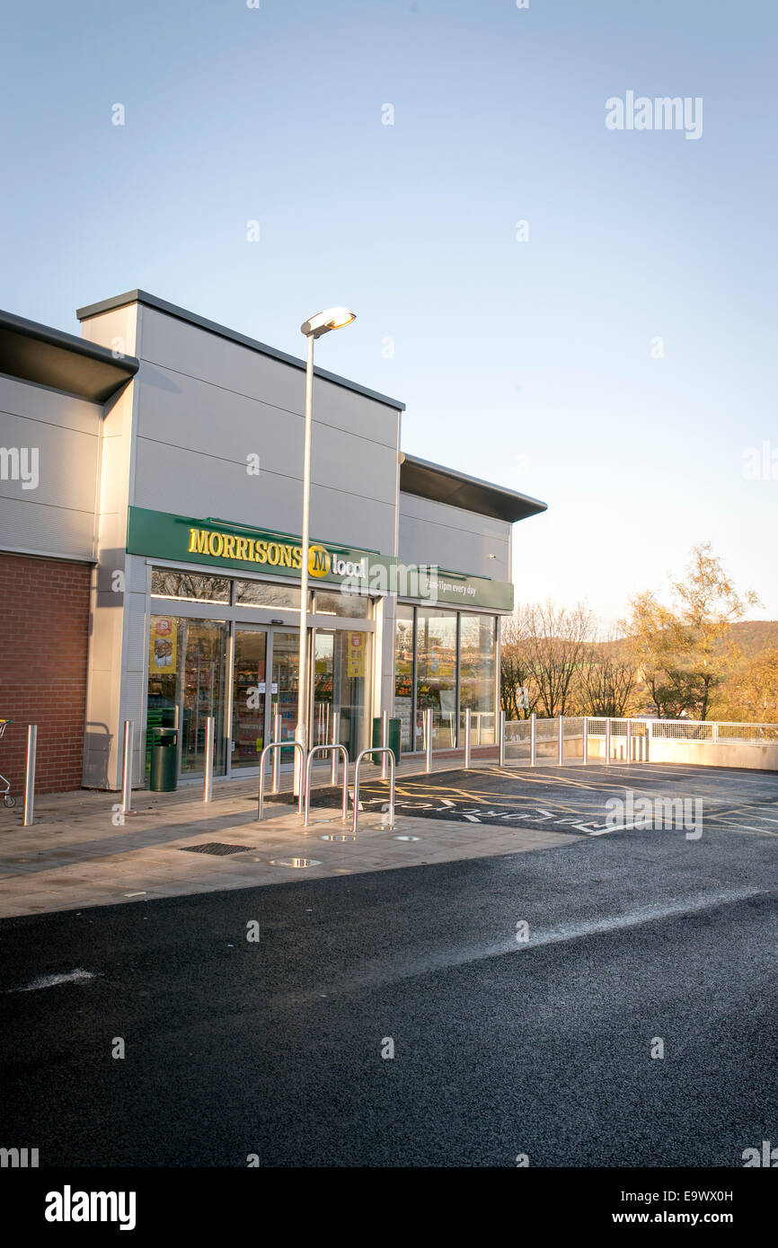 A Morrisons M Local supermarket shop Stock Photo - Alamy