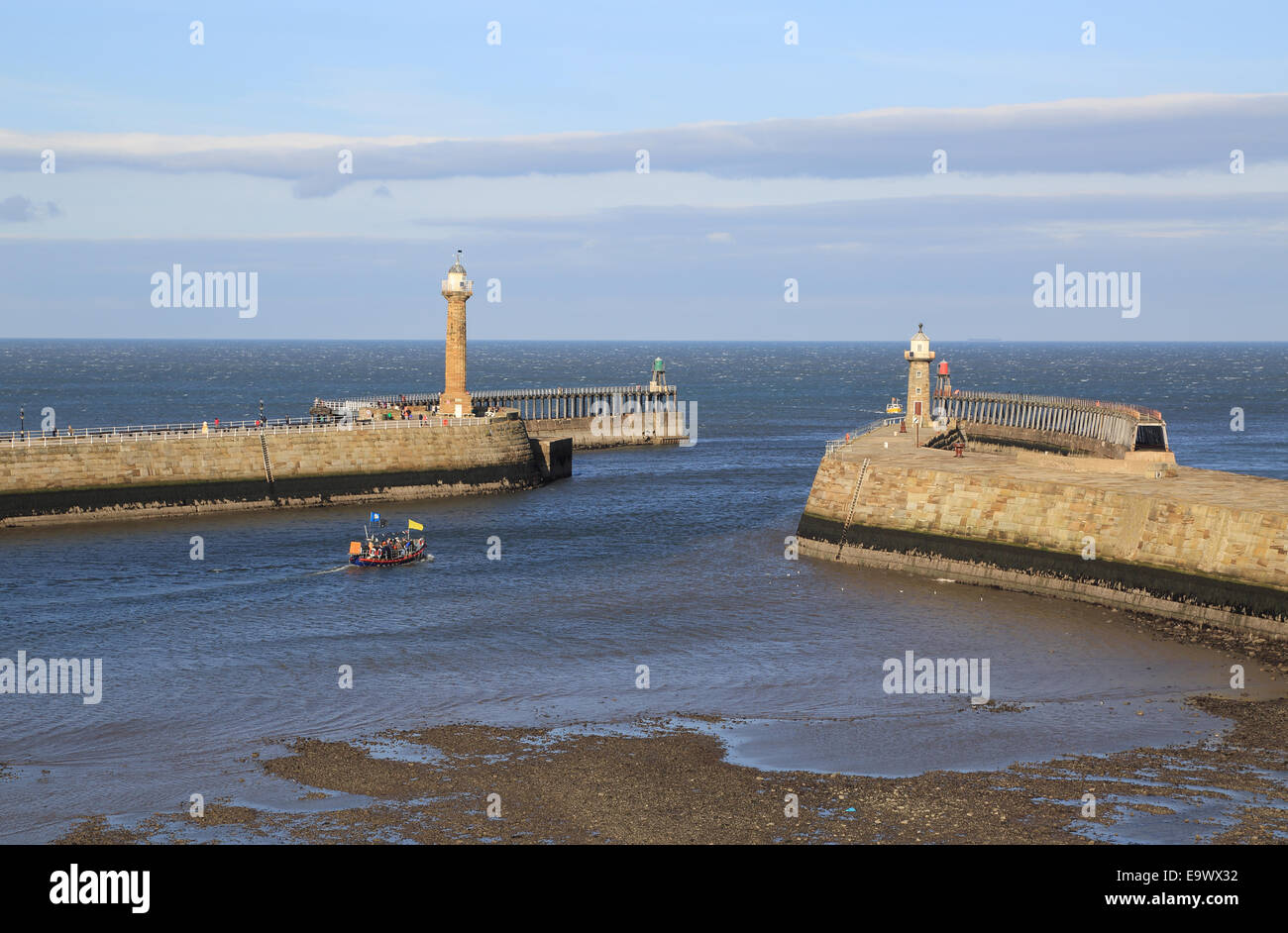 East and West Piers with breakwater and Lower harbour from Henrietta ...