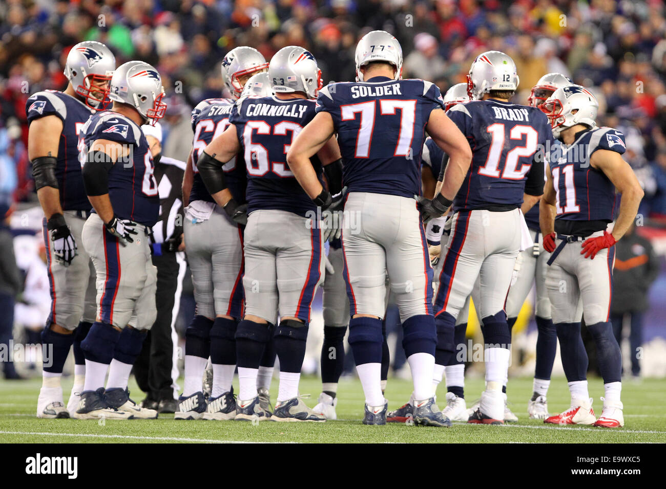 Gillette Stadium, New England. 2nd Nov, 2014. The New England Patriots ...