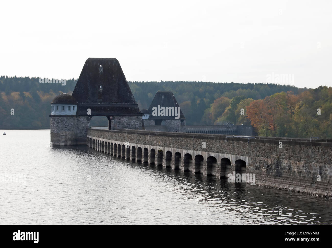 the möhne dam, möhnesee, germany, the site of the 1943 dambusters raid ...