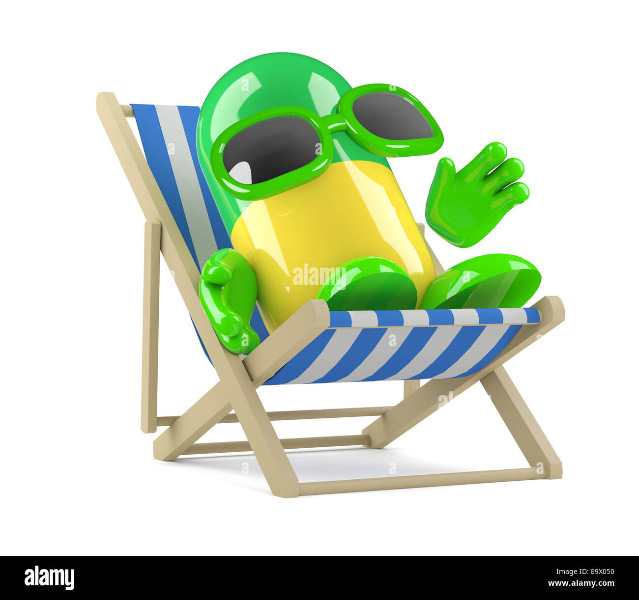 Sunbathing beach beach sunbathe Cut Out Stock Images & Pictures - Alamy