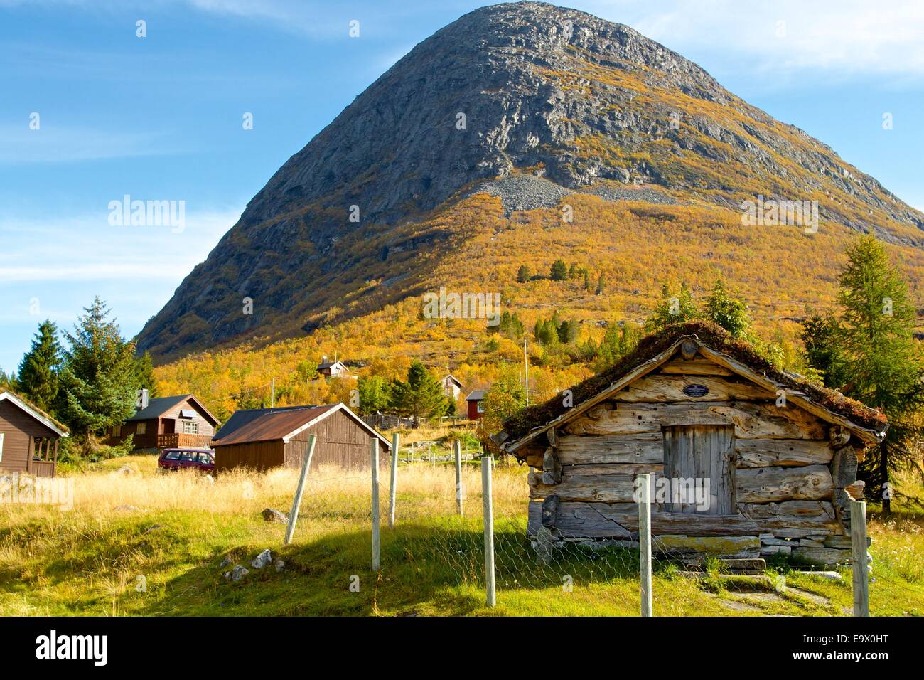 Beautiful hut in Norway Stock Photo - Alamy
