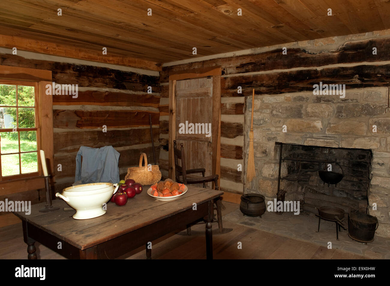 Interior of the Slave cabin Belle Meade Mansion Nashville Tennessee ... Interior of the Slave cabin Belle Meade Mansion Nashville Tennessee ...