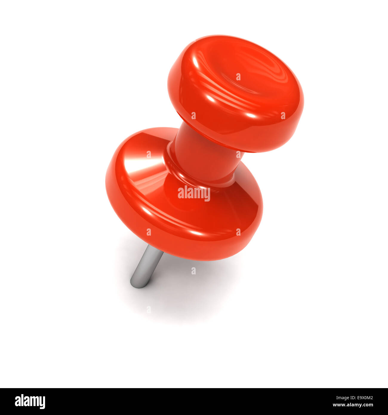 3d render of a red thumb tack Stock Photo - Alamy