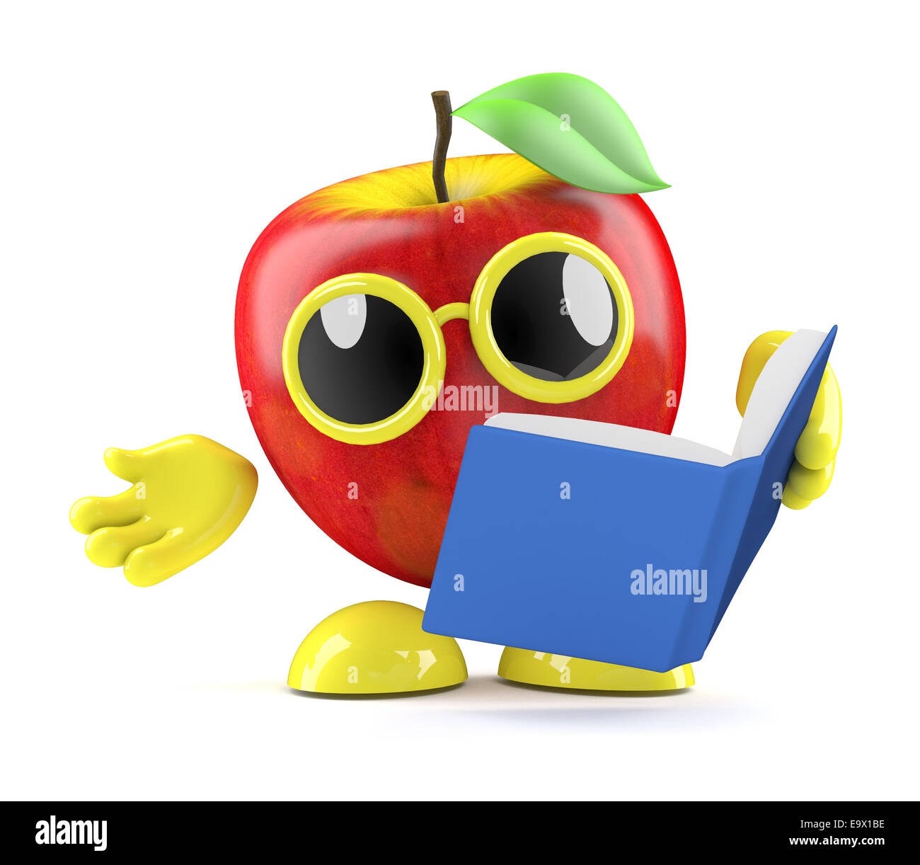 3d character reading book illustration hi-res stock photography and ...