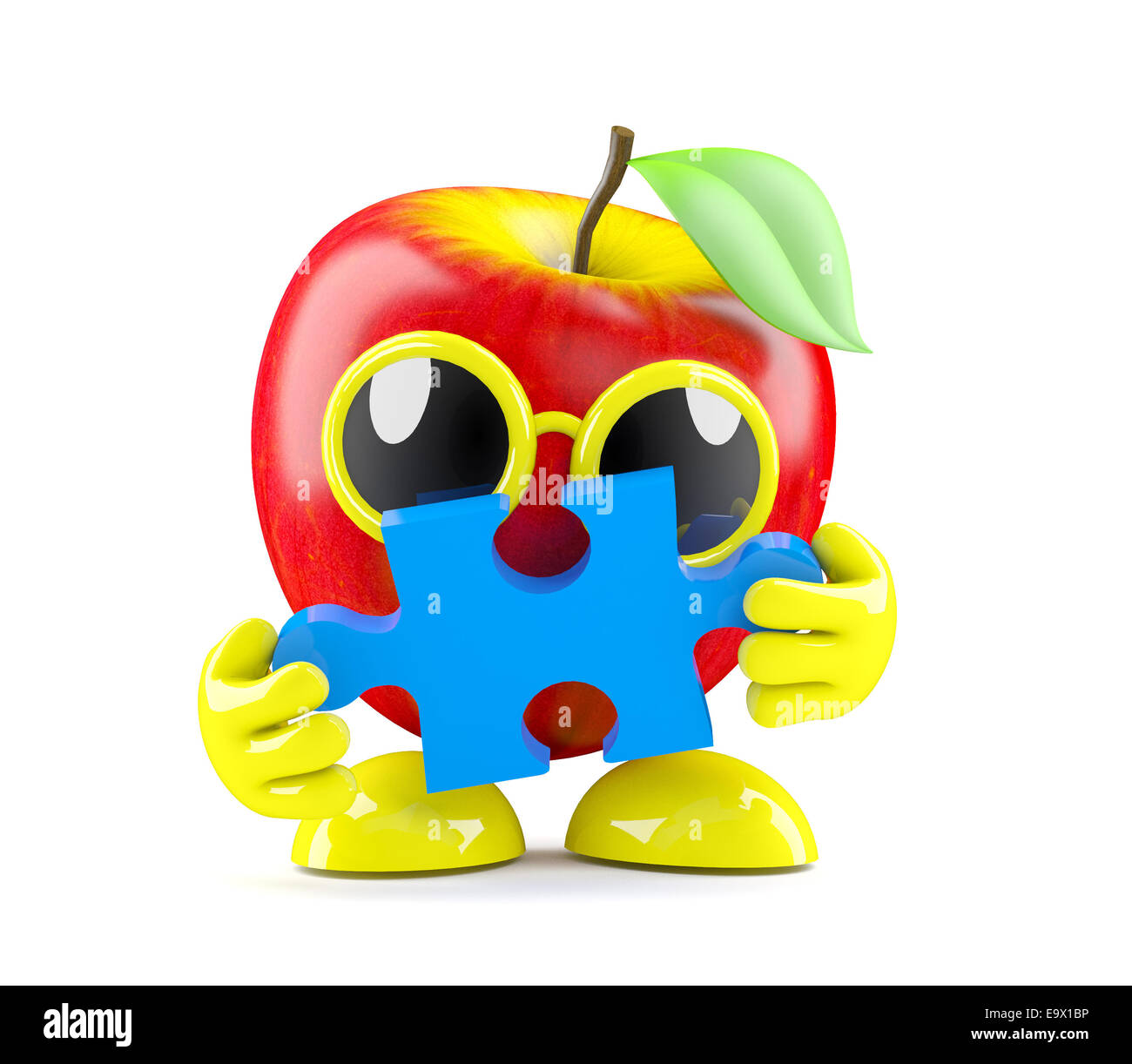 Apple puzzle hi-res stock photography and images - Alamy