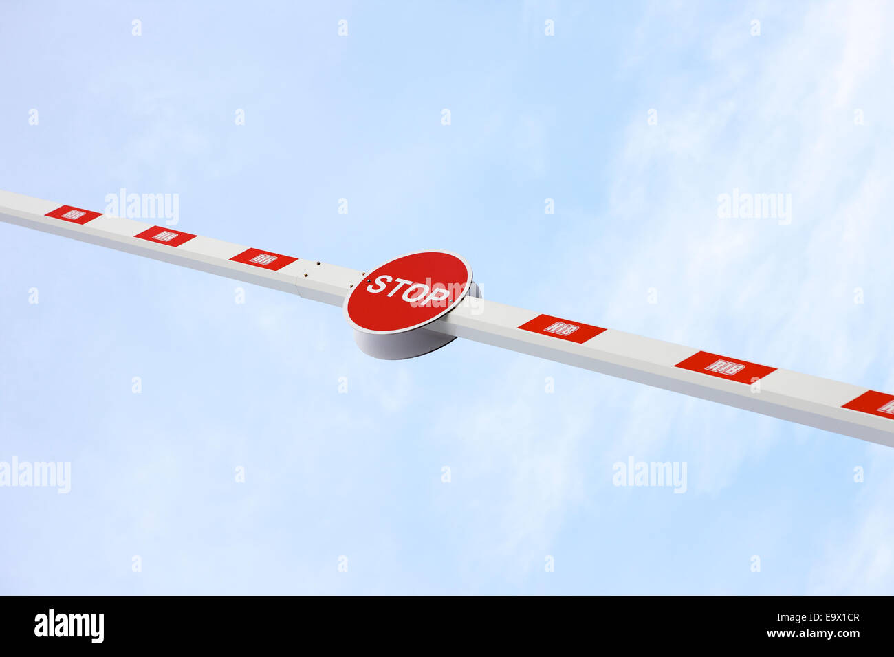 Stop sign barrier hi-res stock photography and images - Alamy