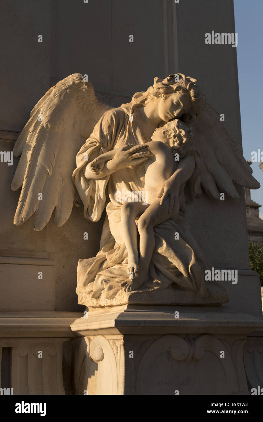 Angel holding baby hi-res stock photography and images - Alamy