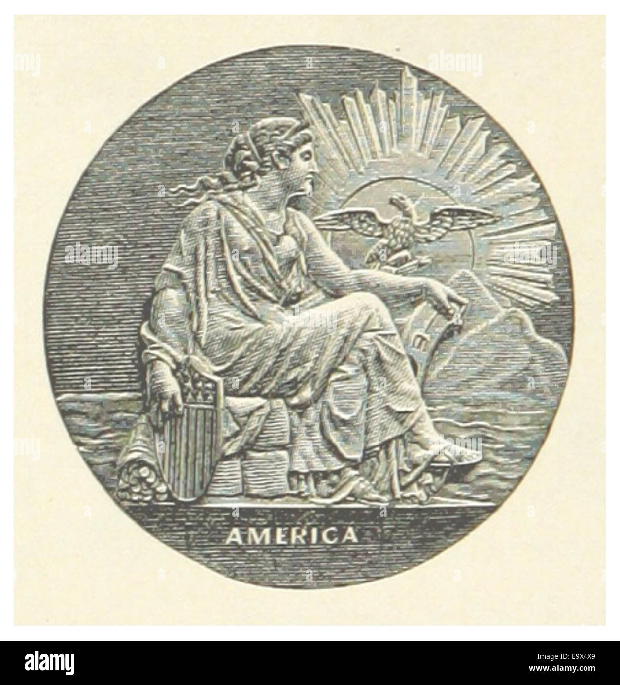 This 1891 map of America provides a geographical and political overview ...
