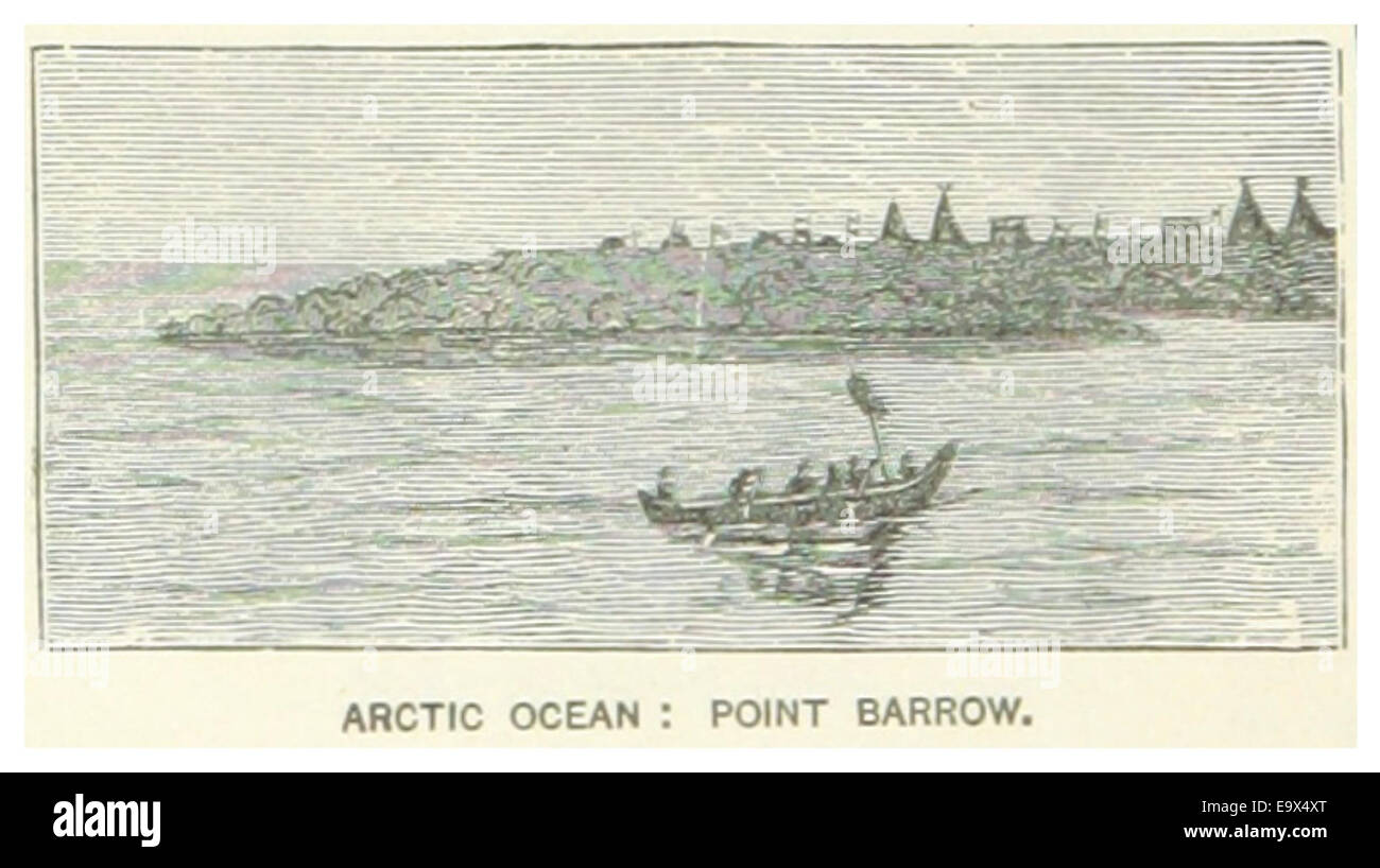 US-AK(1891) p048 POINT BARROW AT THE ARCTIC OCEAN Stock Photo - Alamy