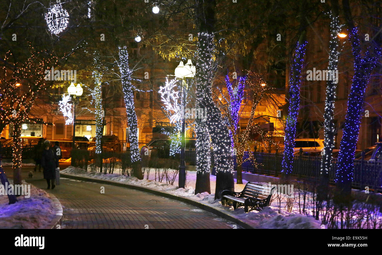 Moscow lights hi-res stock photography and images - Alamy