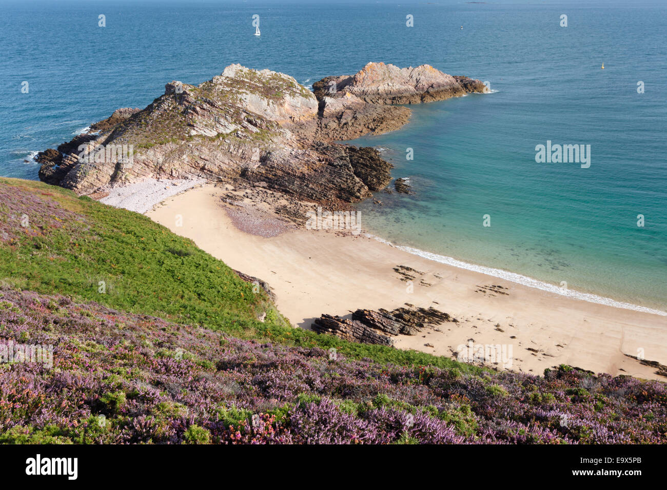 Cap D'Erquy on the Cote de Penthievre. Cotes d'Armor, Brittany, France ...