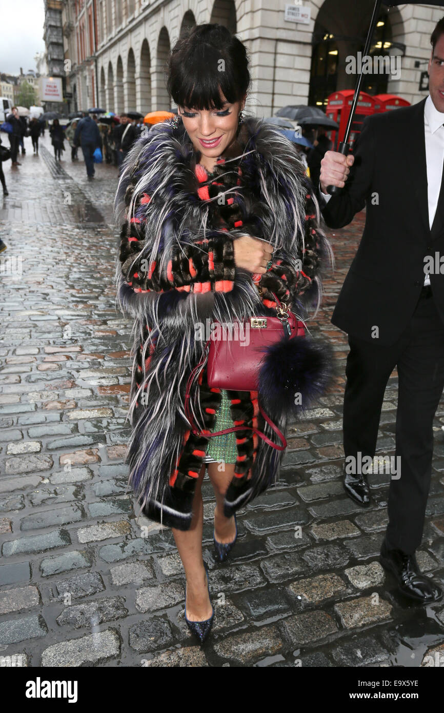 Celebrities arrive at Chanel VIP tea party Featuring: Lily Allen Where ...