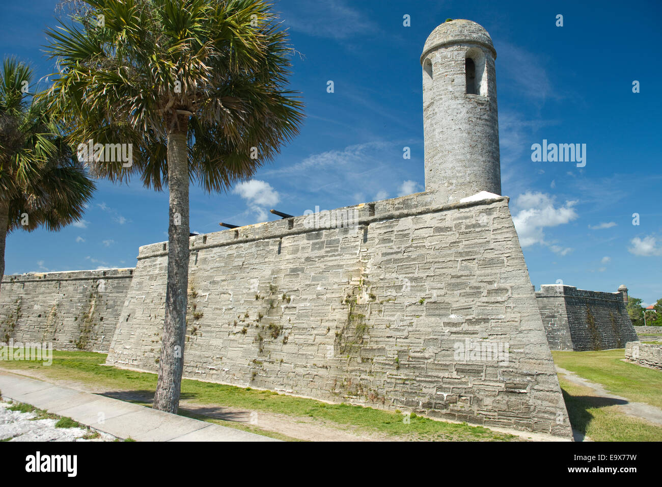 CASTILLO SAN MARCO NATIONAL MONUMENT MATANZAS BAY ST AUGUSTINE FLORIDA ...