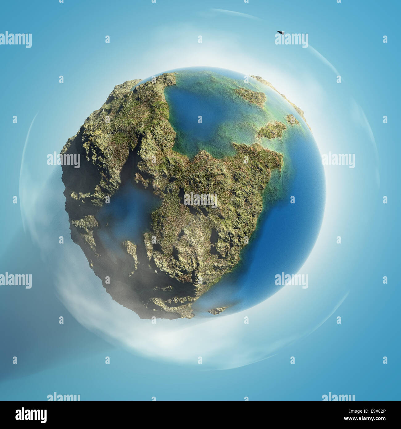 living planet in space Stock Photo - Alamy