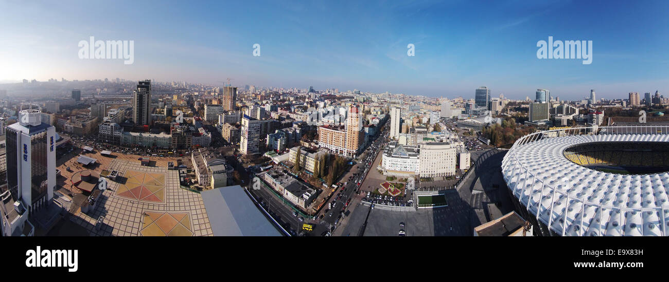 Aerial view the Olympic Arena and business district Stock Photo - Alamy