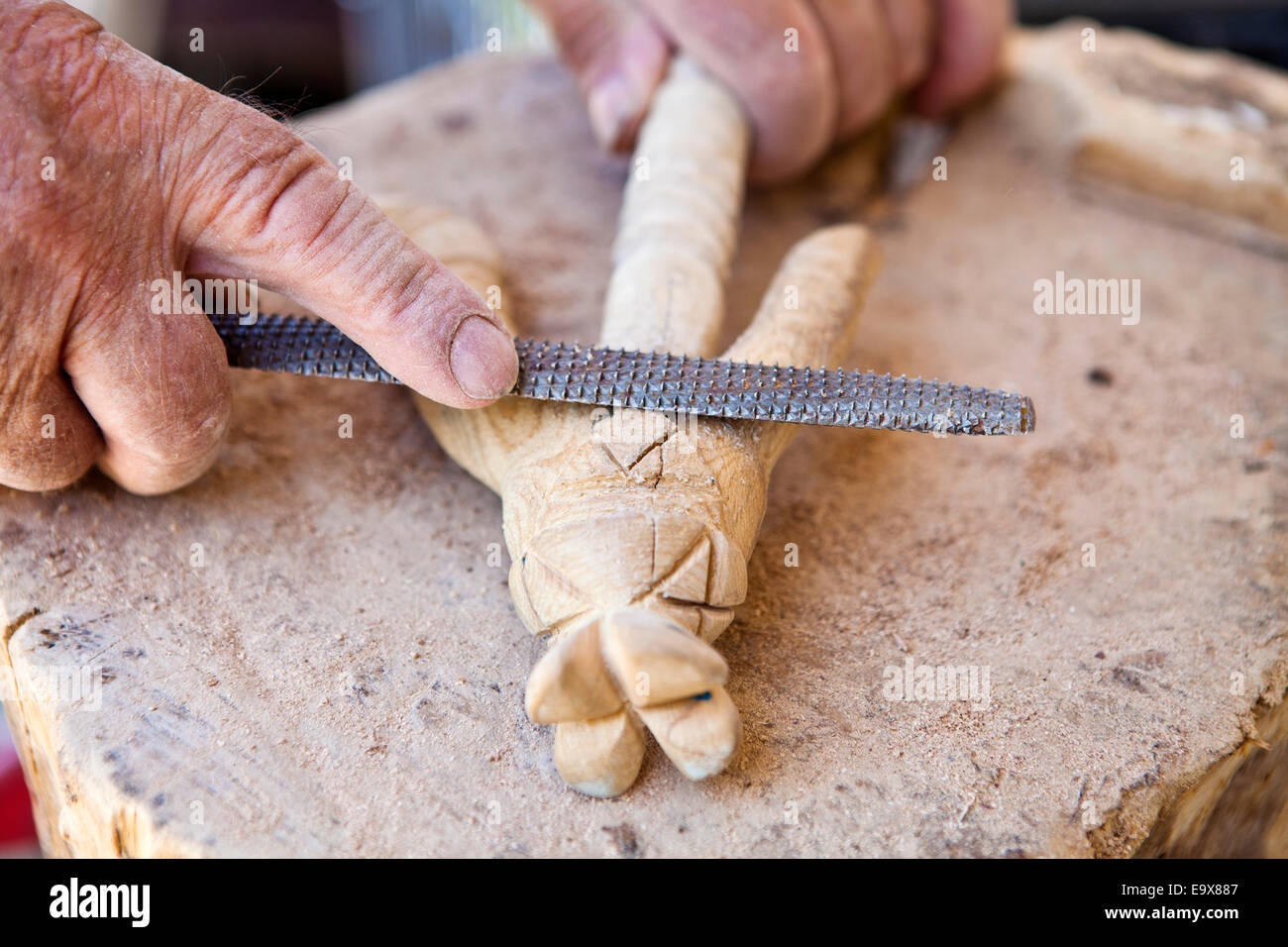 Carpenter, close up of hands Stock Photo - Alamy