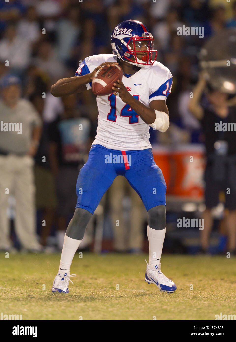 October 4, 2014, La Puente, CA.Gardena Serra cavaliers quarterback (14 ...