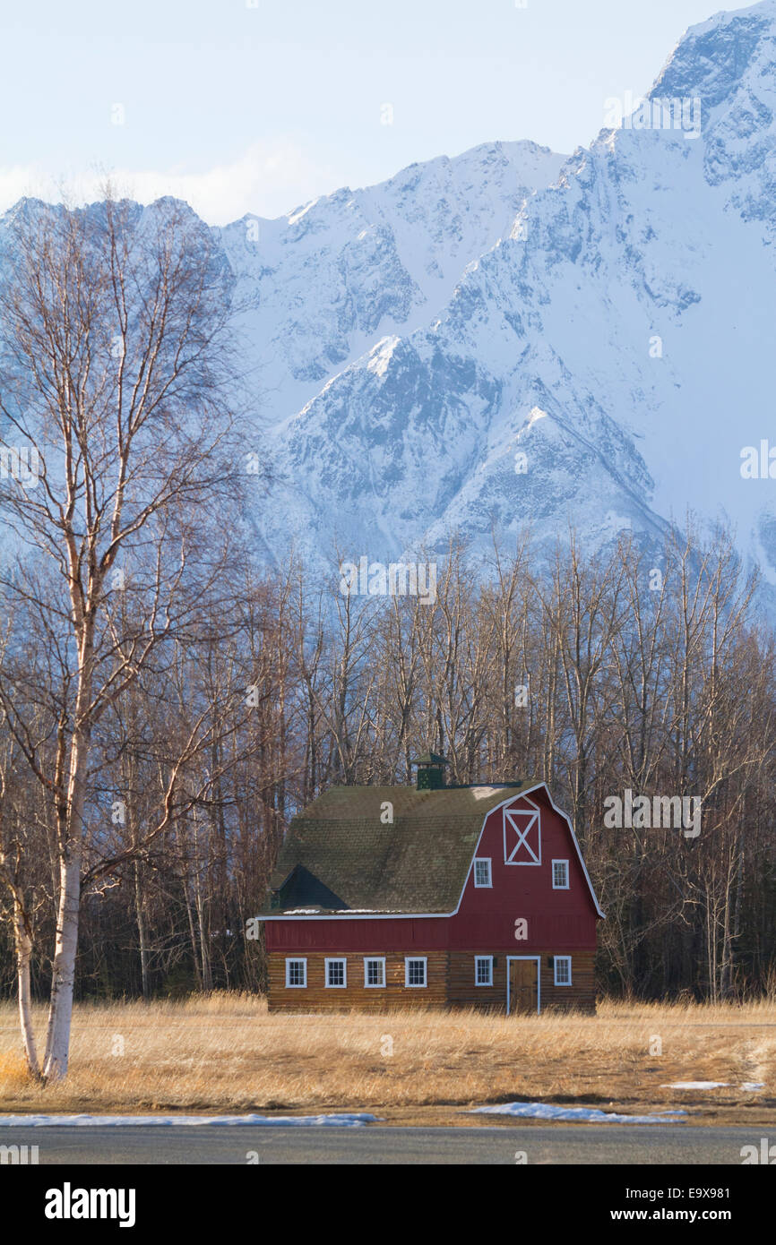 Barn,Alaska,Matanuska Valley,matanuska farm Stock Photo - Alamy