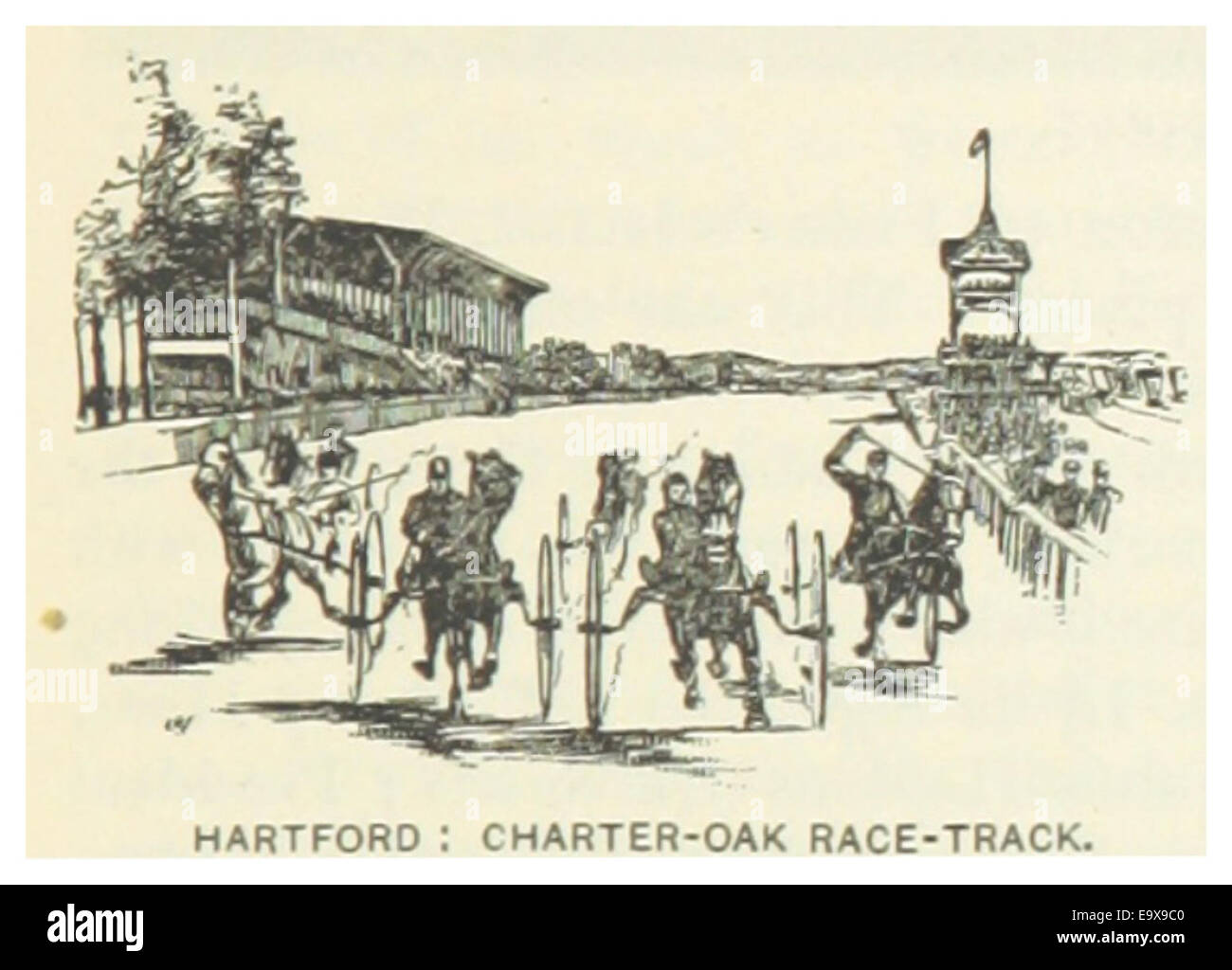 Horse race track 1800s hi-res stock photography and images - Alamy