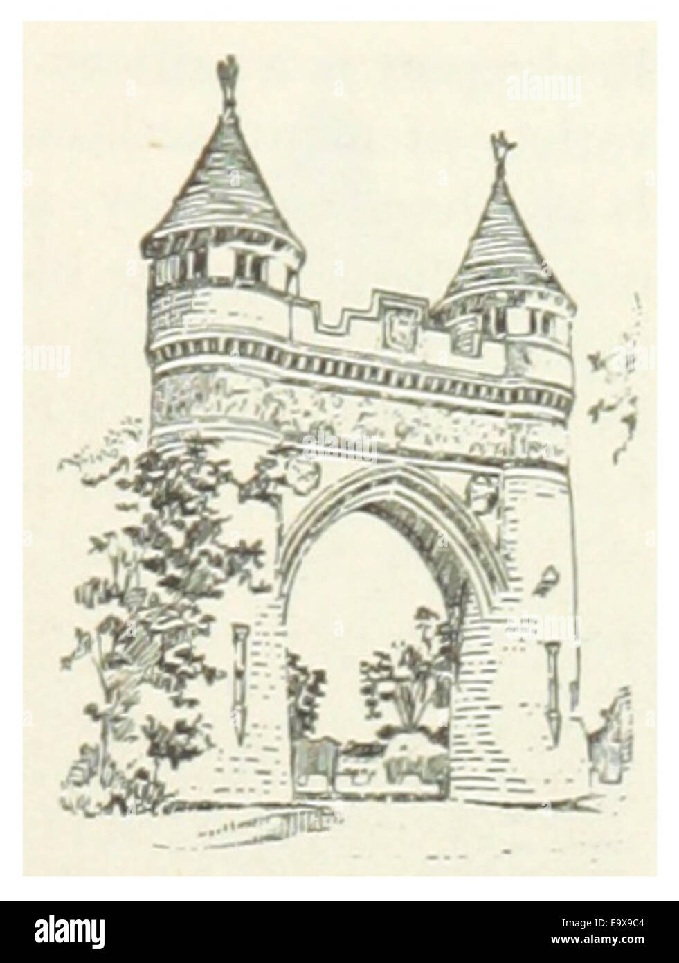 US-CT(1891) p131 HARTFORD, SOLDIERS' MEMORIAL ARCH Stock Photo - Alamy